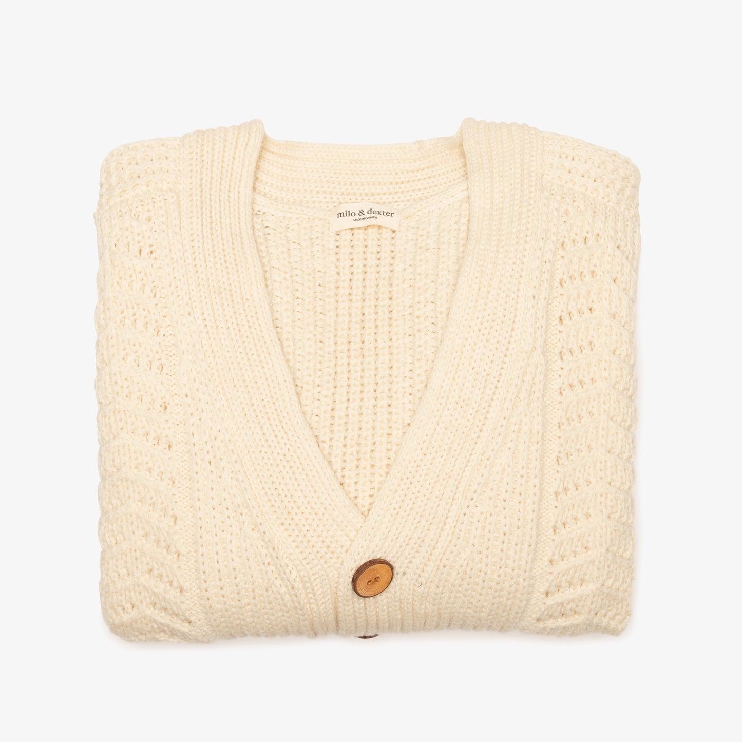 Hand Knit Wool Classic Cardigan – miloanddexter