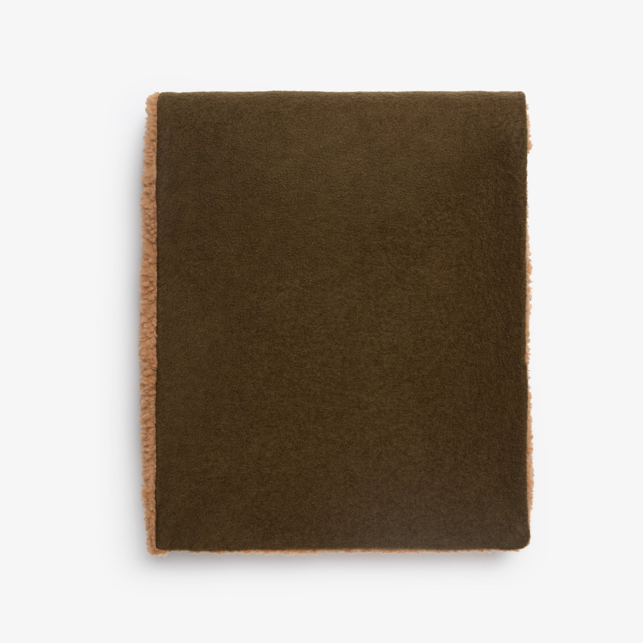 Merino Wool Scarf with Vegan Sherpa – miloanddexter